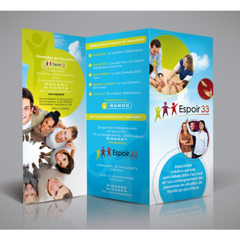 Impression dépliant 1er prix, dépliant économique pas cher