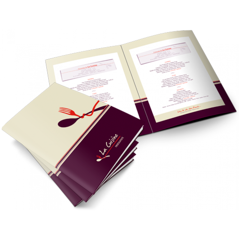 impression menus restaurant, impression carte cocktail, menu ...