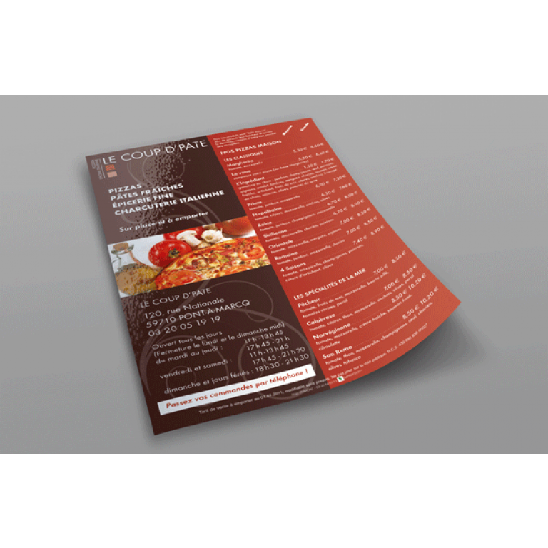 Impression mini flyer A8, fabrication flyer A8 pas cher