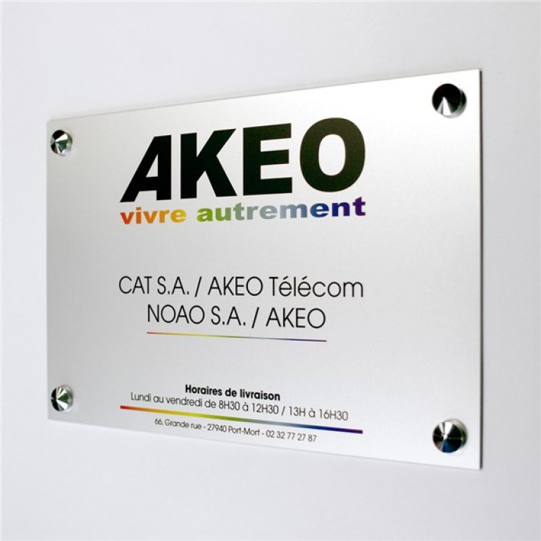 Plaque alu gravée, impression panneau aluminium, plaque alu