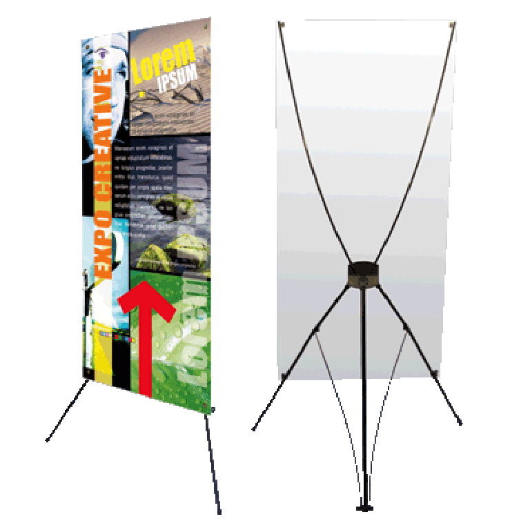 Impression x-banner sur-mesure, banner personnalisé